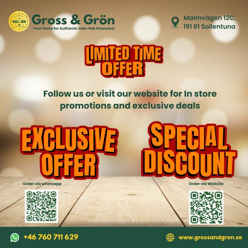 In store promotions and exclusive deals - Gross & Grön
